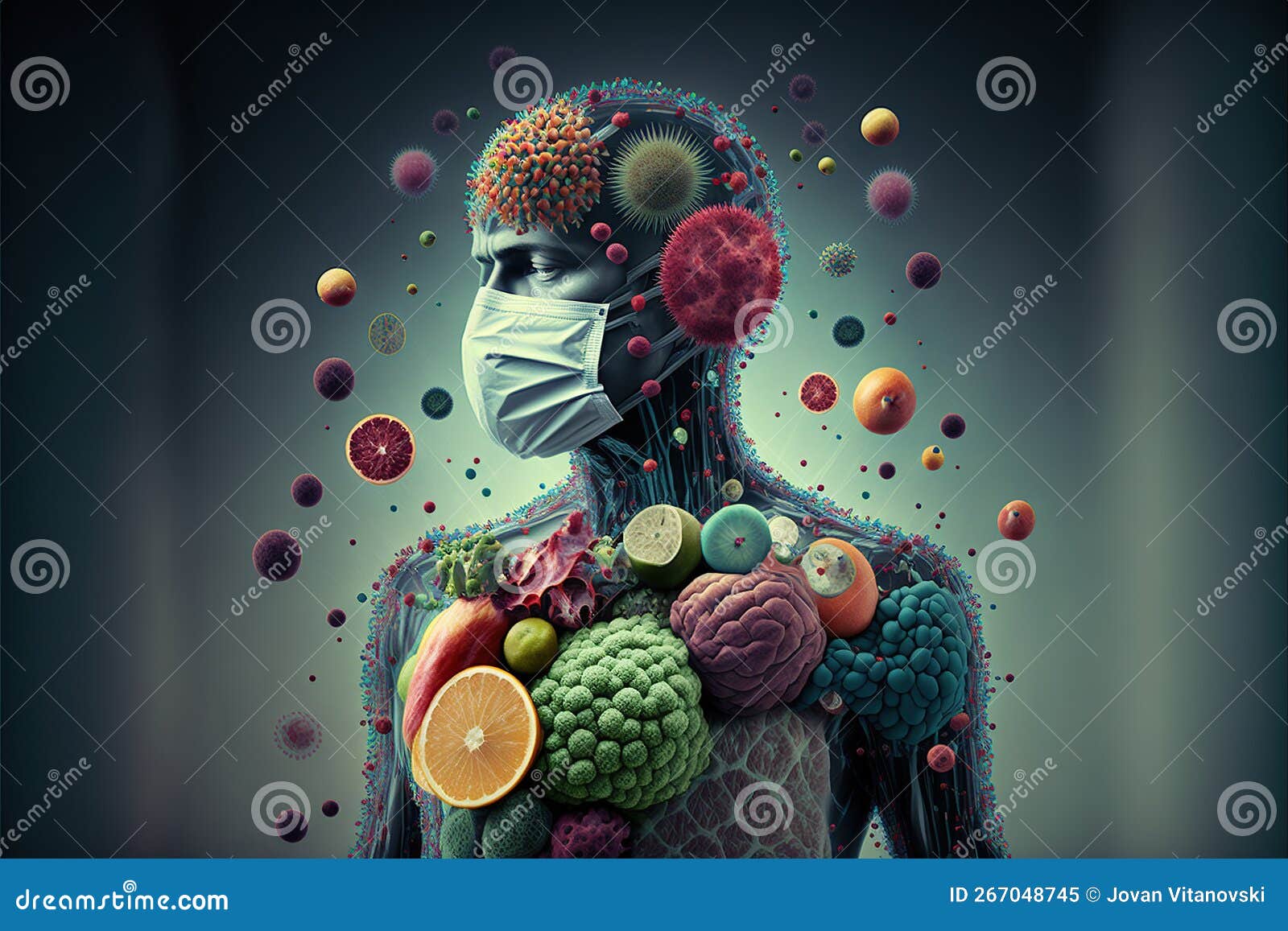 Immunity Against Diseases Generative AI Stock Illustration ...