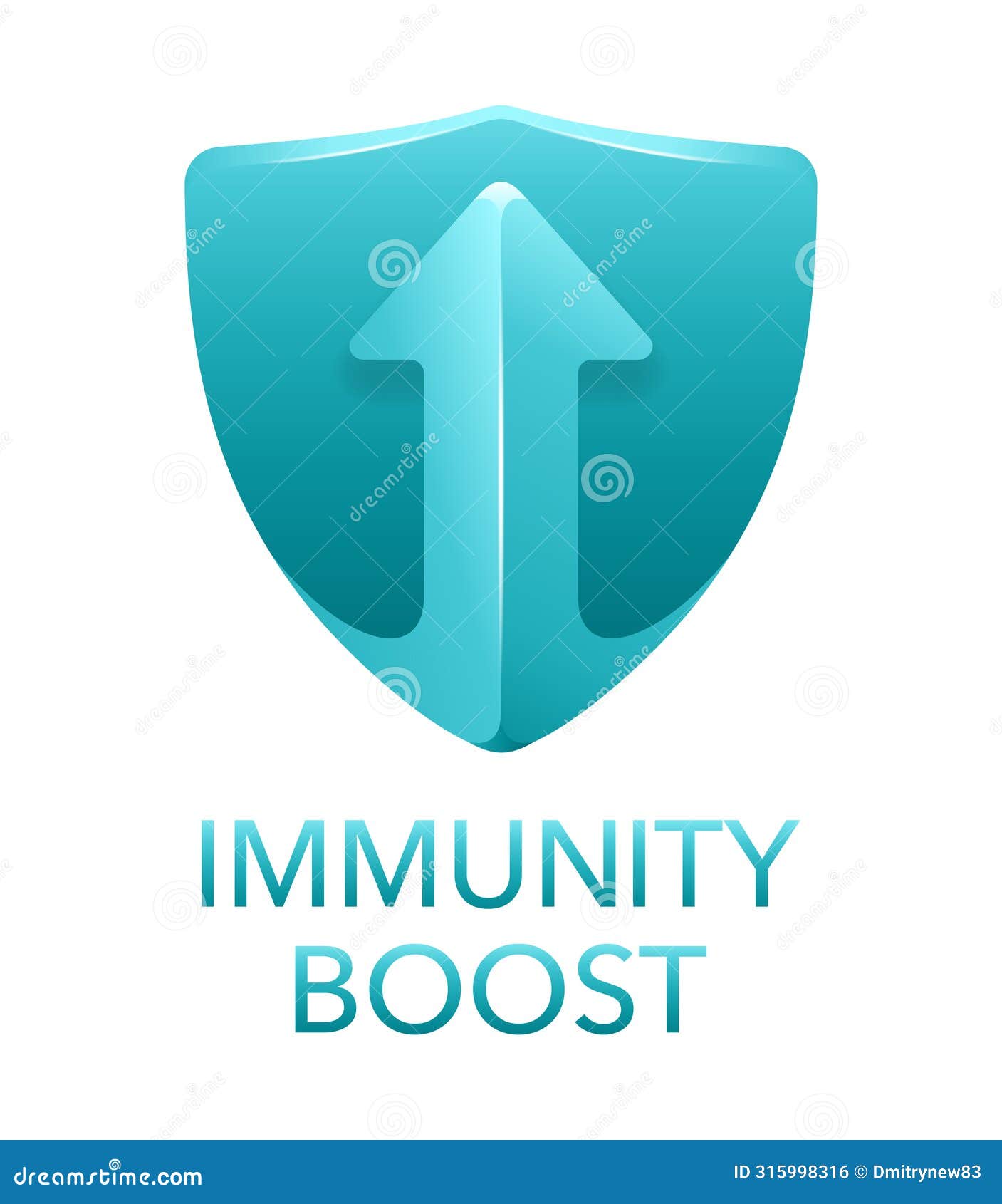 Immunity Boost Icon - Shield with Arrow Up Stock Vector - Illustration ...