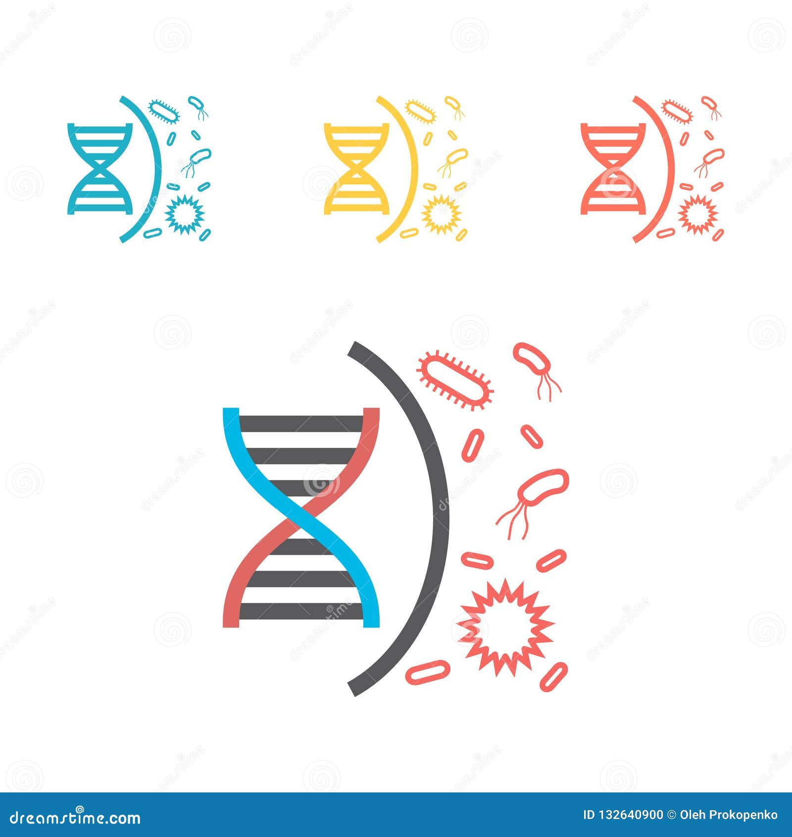 Immunity System Line Icon. Human Immune System Vector Design. Virus and ...