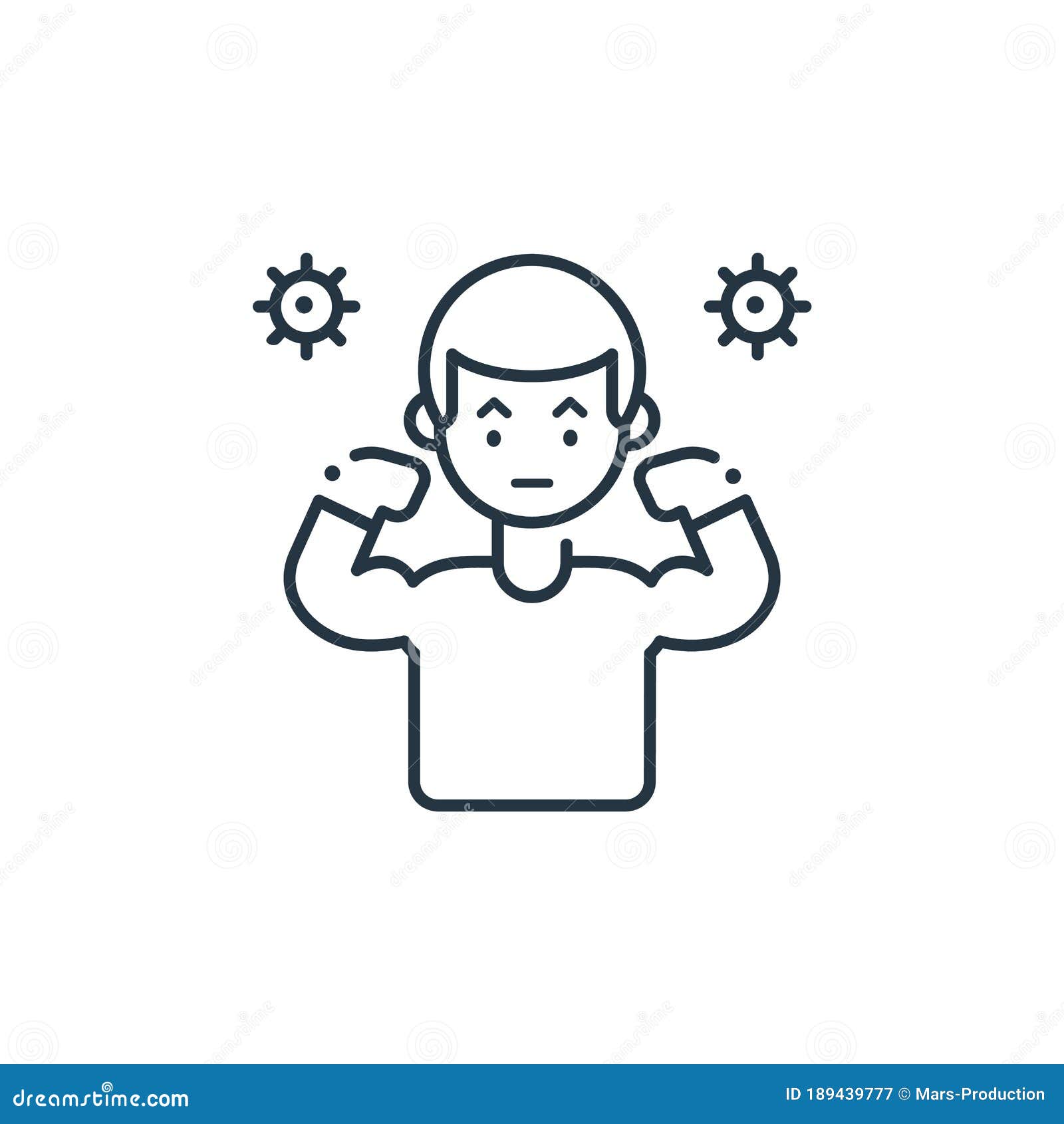 Immunity Vector Icon Isolated on White Background. Outline, Thin Line ...