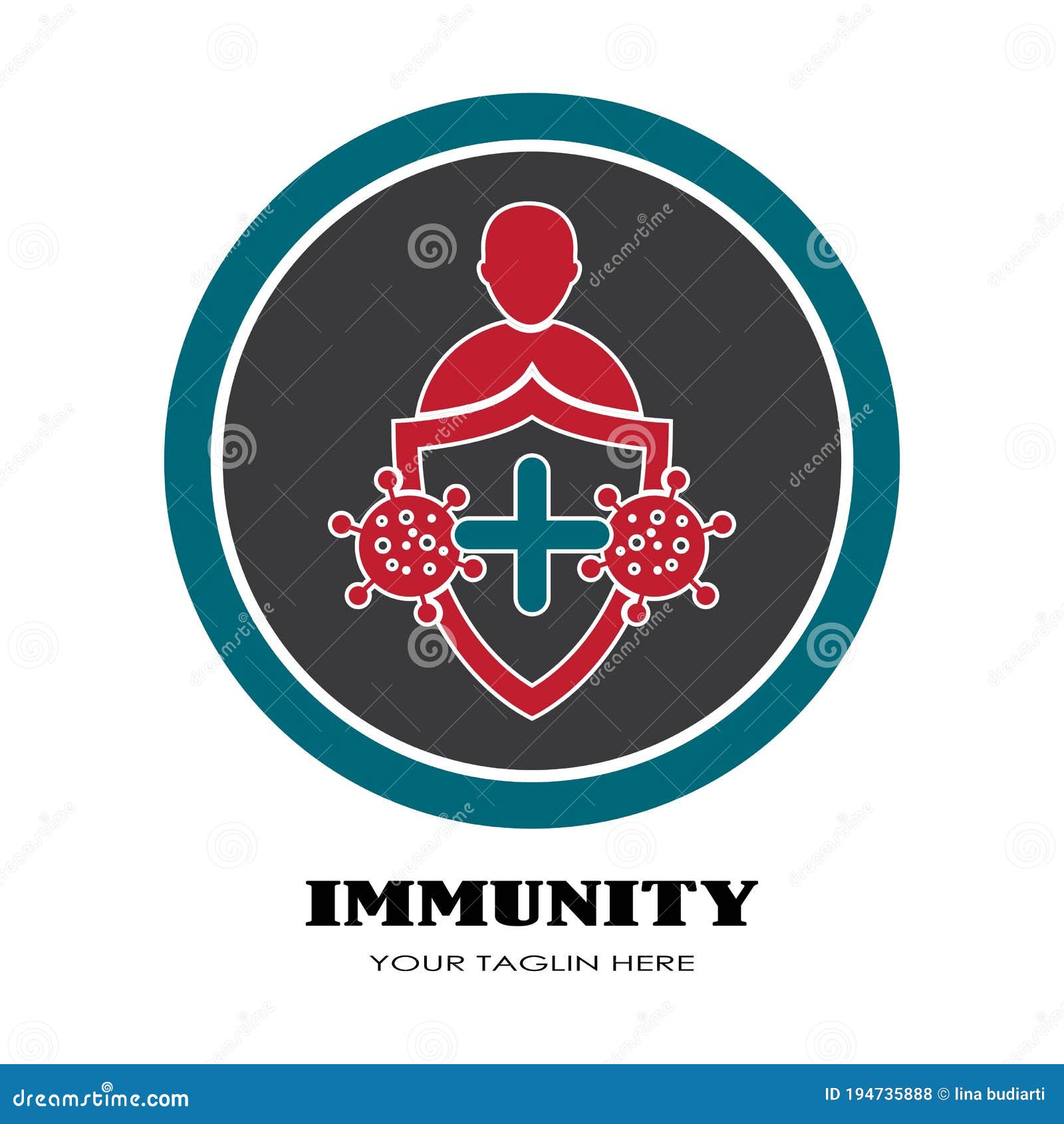 Immunization logo stock vector. Illustration of immunity - 194735888