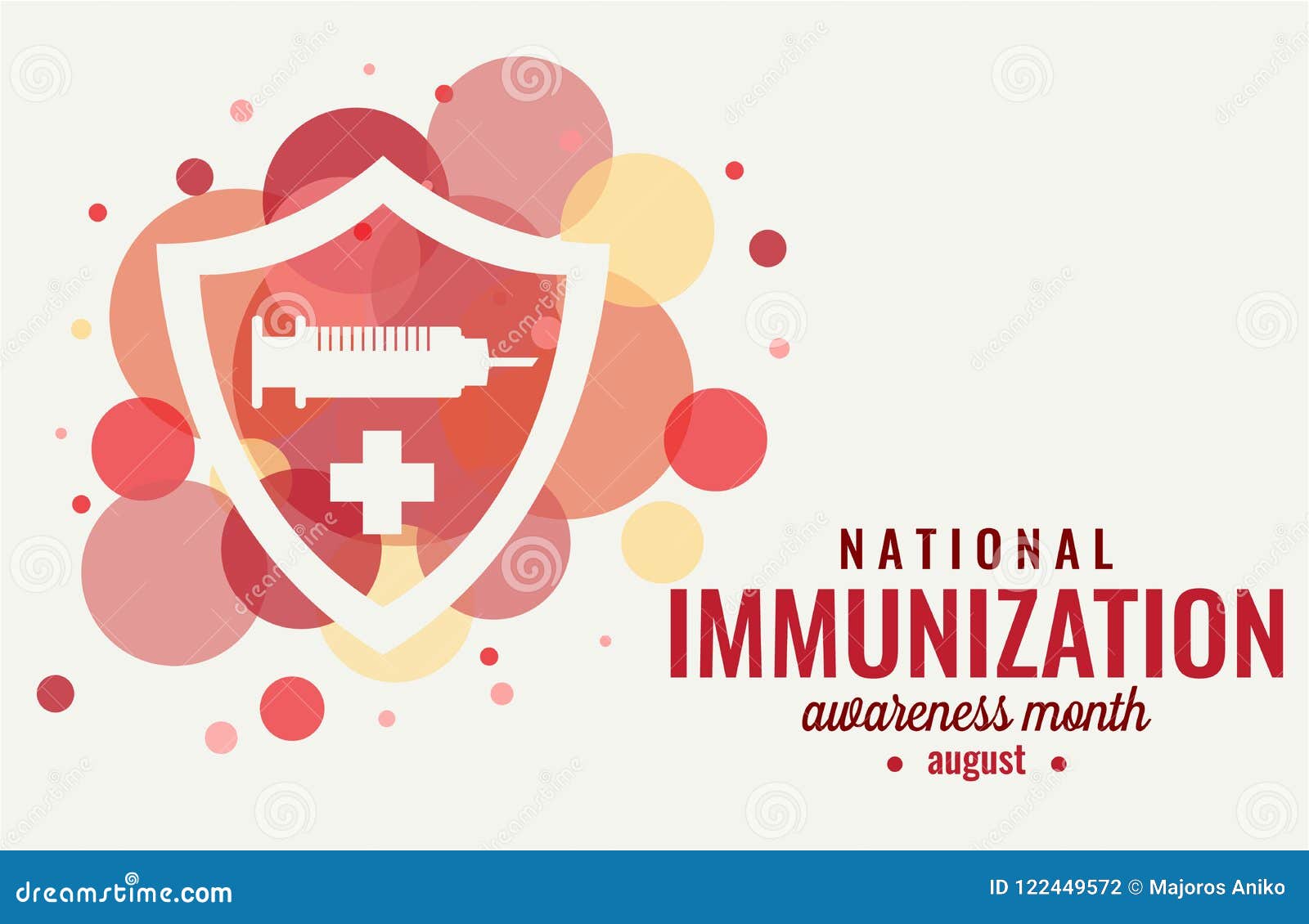 Immunization Awareness Month Stock Vector - Illustration of illness ...