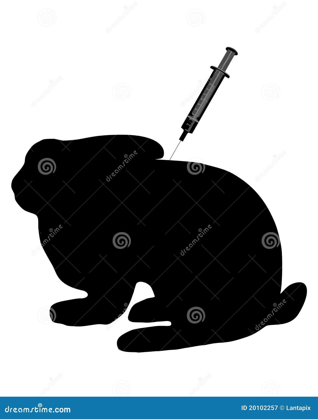 Immunization for bunnies stock vector. Illustration of domestic - 20102257