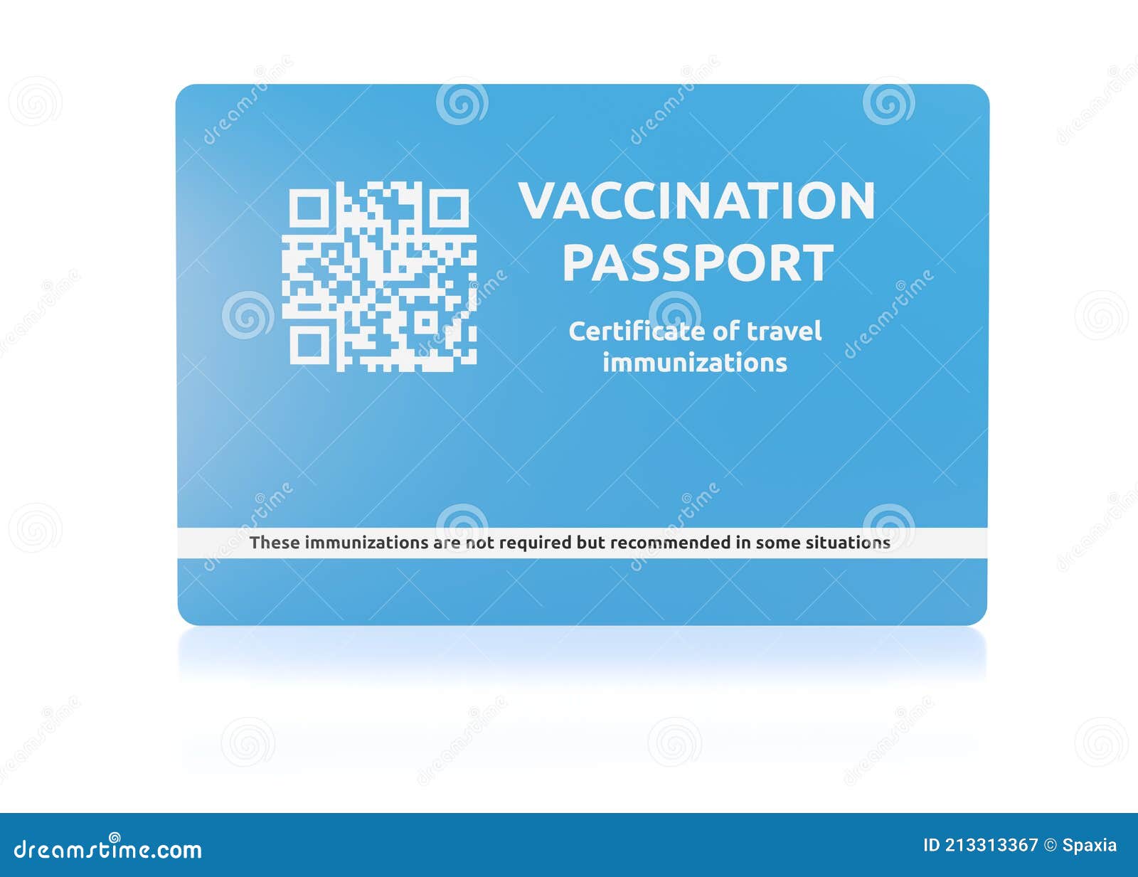 Immunization Certificate. Travel Vaccination Passport Card Royalty-Free ...