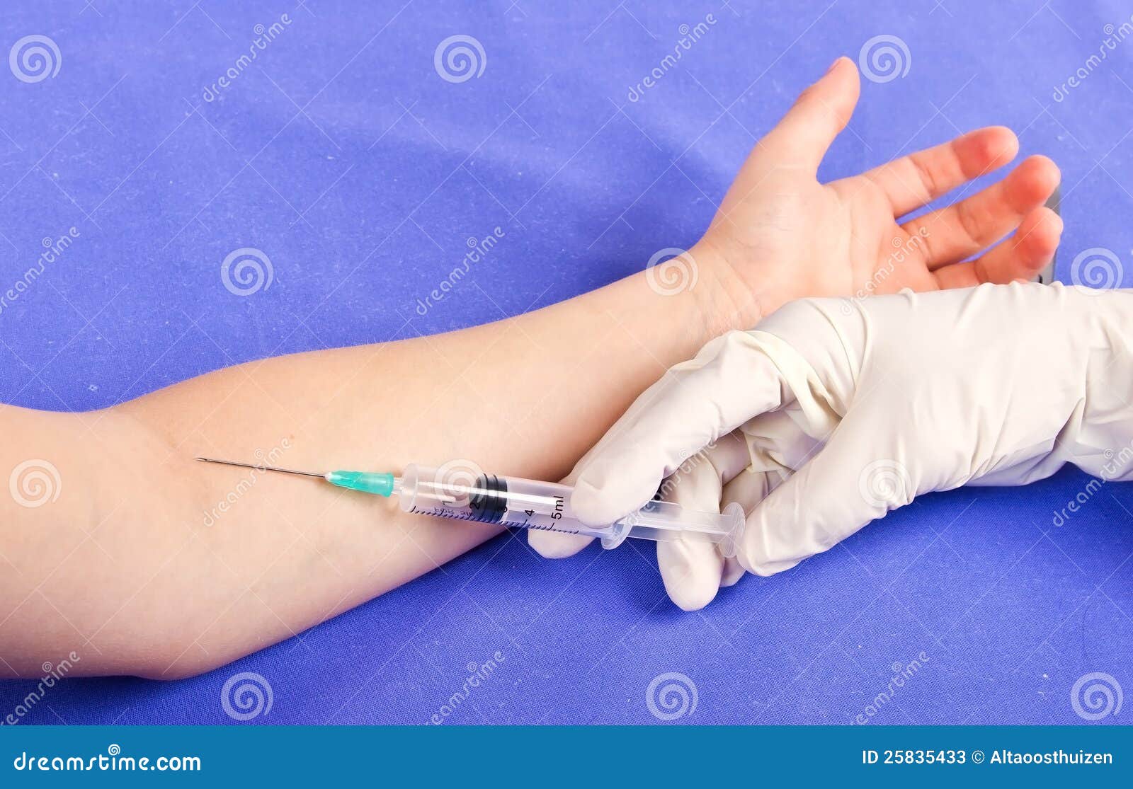 Immunization Given by an Injection Stock Image - Image of glove ...