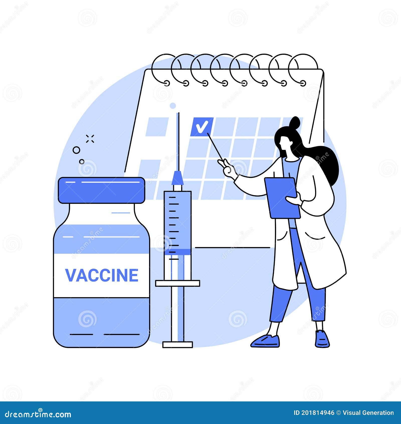 Immunization Schedule Abstract Concept Vector Illustration. Stock ...