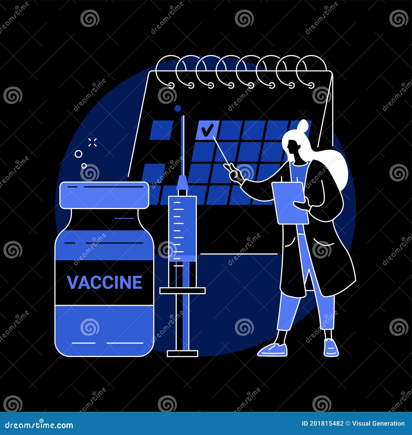 Immunization Schedule Abstract Concept Vector Illustration. Stock ...