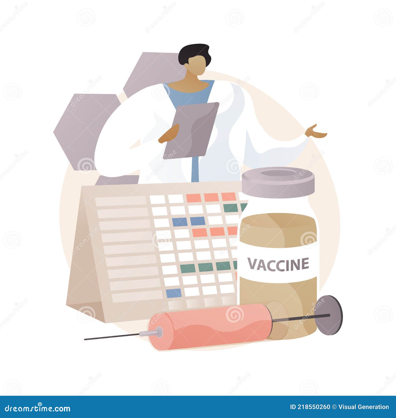 Immunization Schedule Abstract Concept Vector Illustration. Stock ...