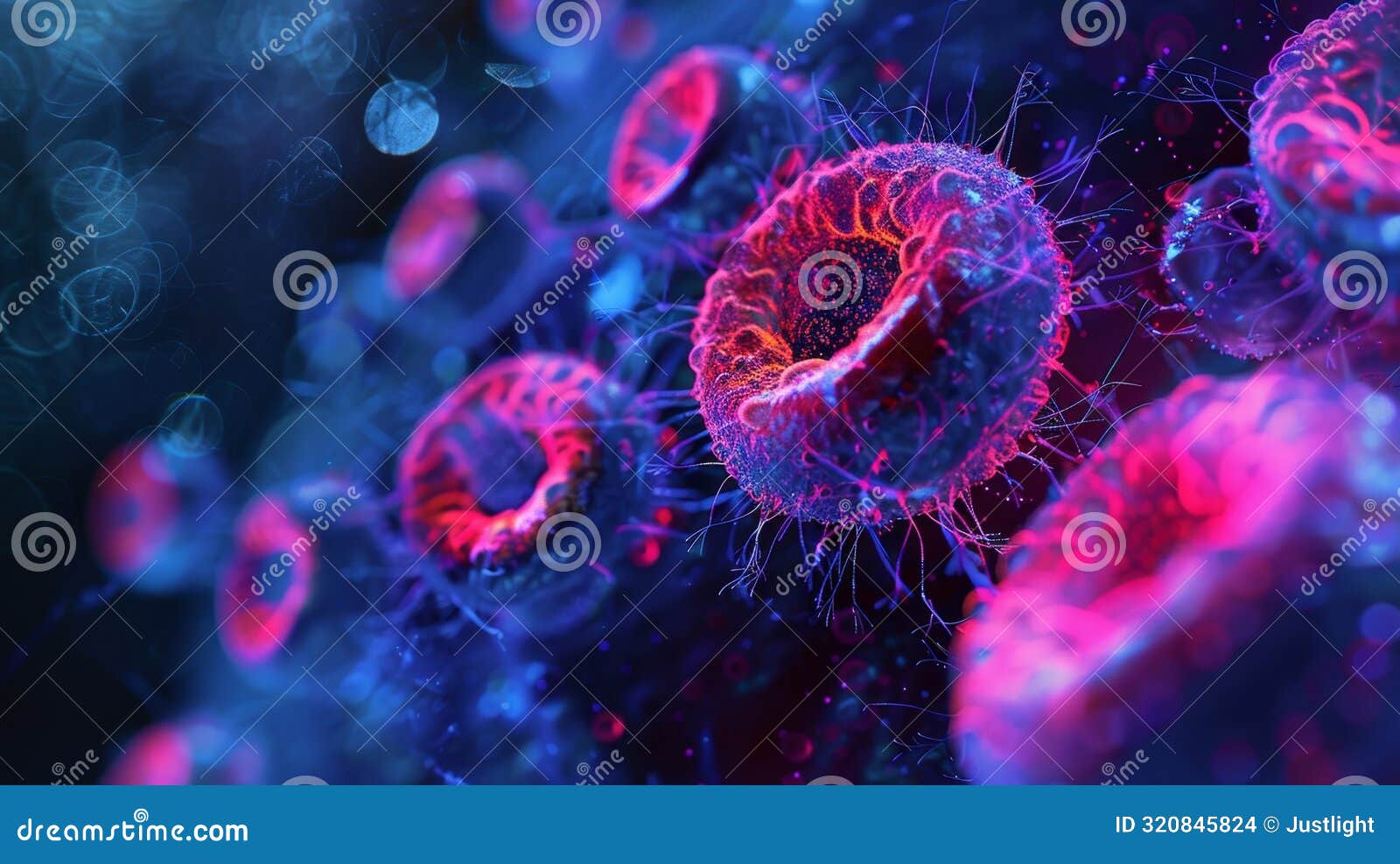 An Immunofluorescence Image Of Glycoproteins Labeled With A Fluorescent ...