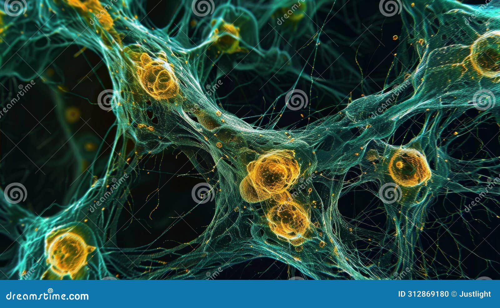 An Immunofluorescence Image Showcasing the Unique Distribution of ...