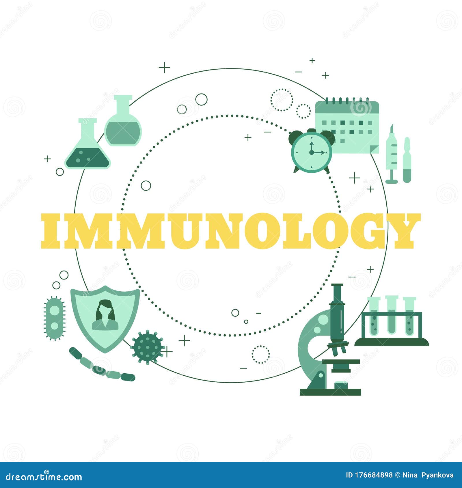 Vector Immunology Concept stock vector. Illustration of healthcare ...