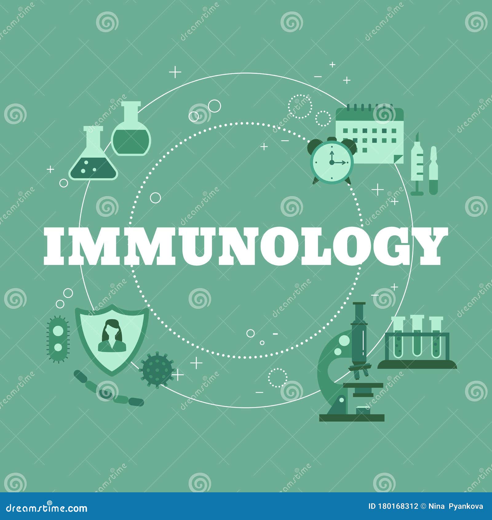 Vector Immunology Concept stock vector. Illustration of concept - 180168312