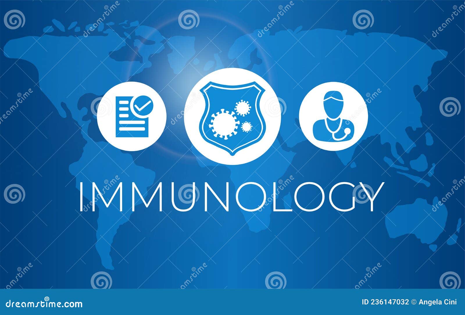 Immunology Illustration Background Banner Stock Vector - Illustration ...