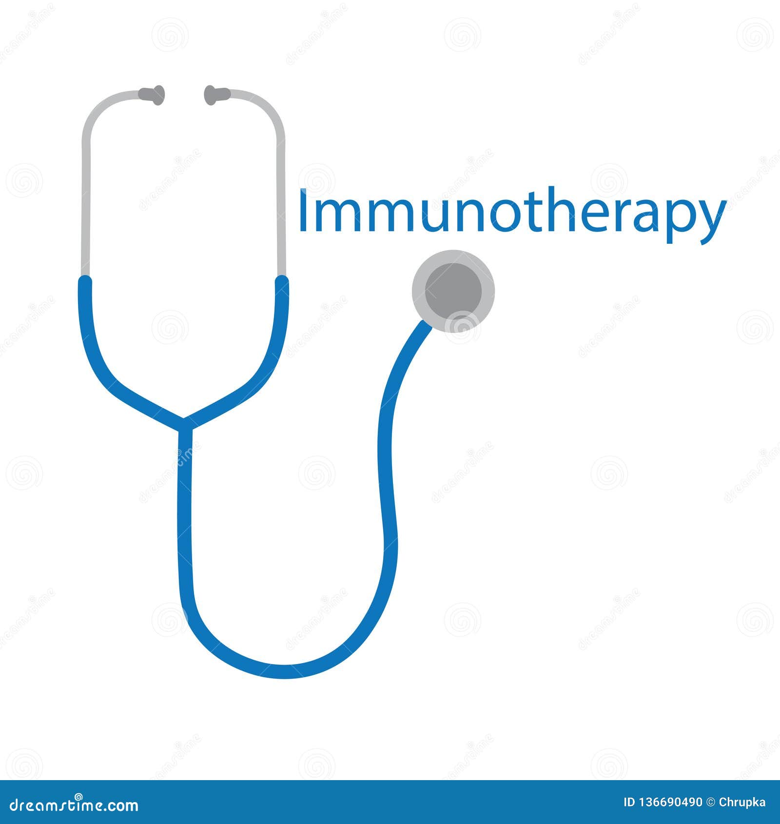 Immunotherapy Word and Stethoscope Icon Stock Vector - Illustration of ...