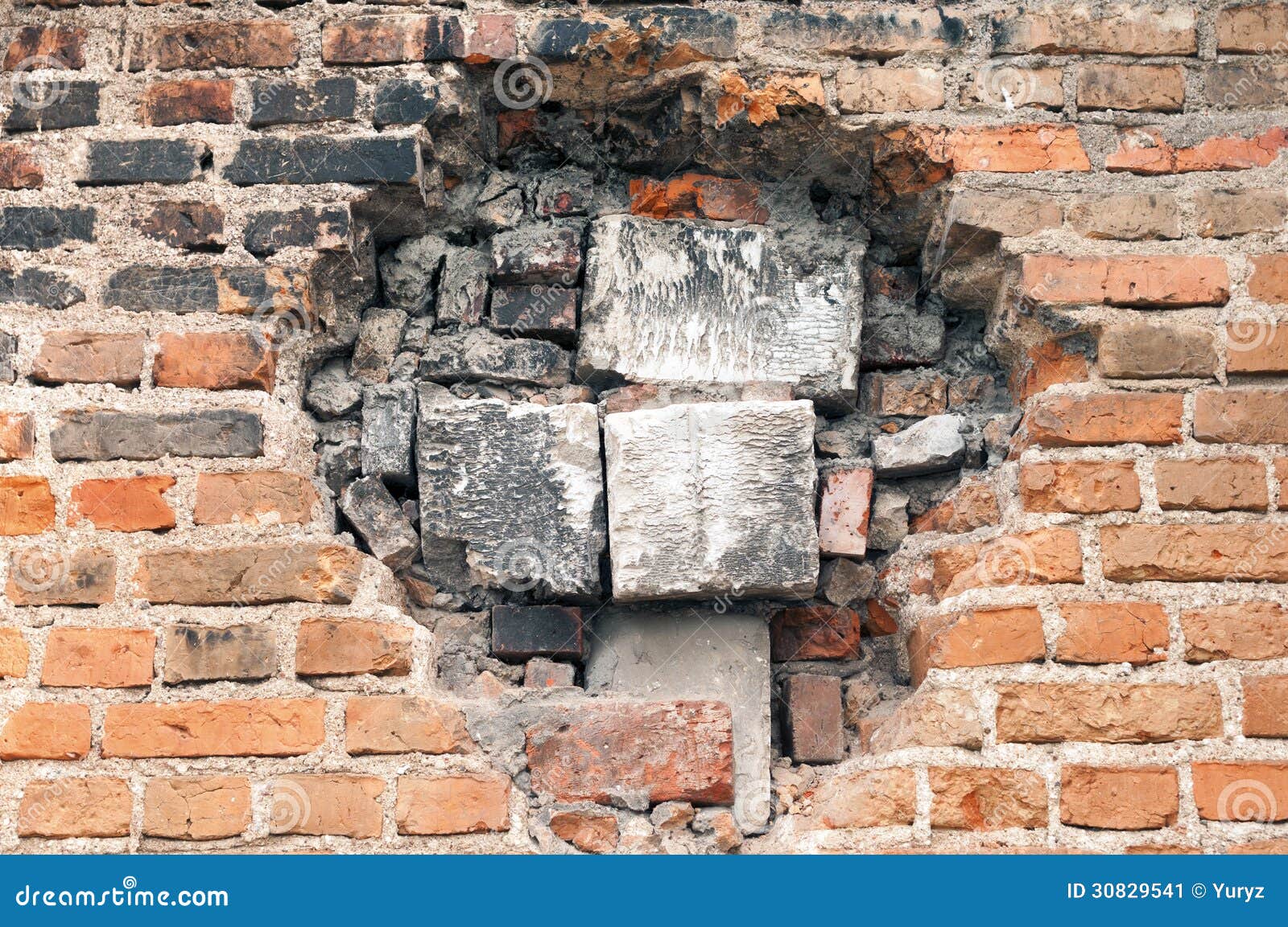 Immured hole stock image. Image of hollow, hole, block - 30829541