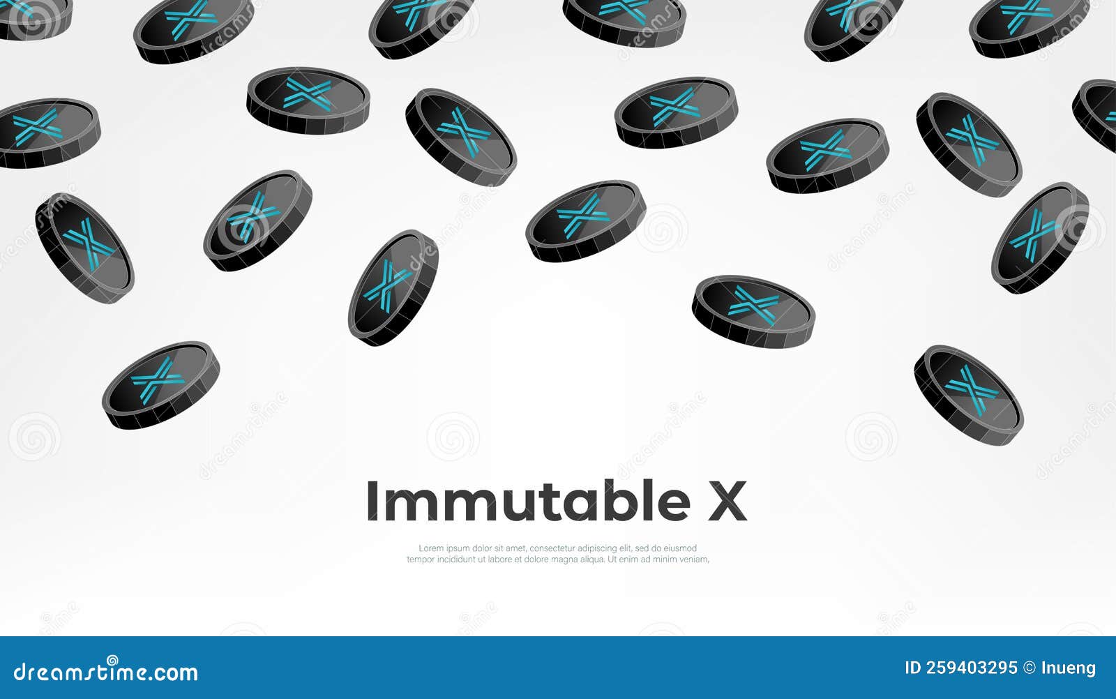 Immutable X IMX Cryptocurrency Concept Banner Background Vector ... Immutable X IMX Cryptocurrency Concept Banner Background Vector ...