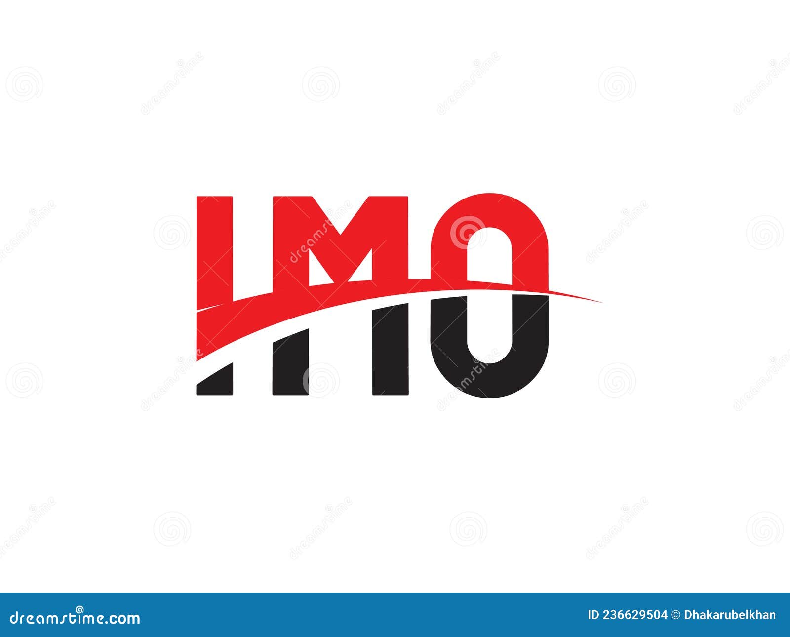 IMO Letter Initial Logo Design Vector Illustration Stock Vector ...