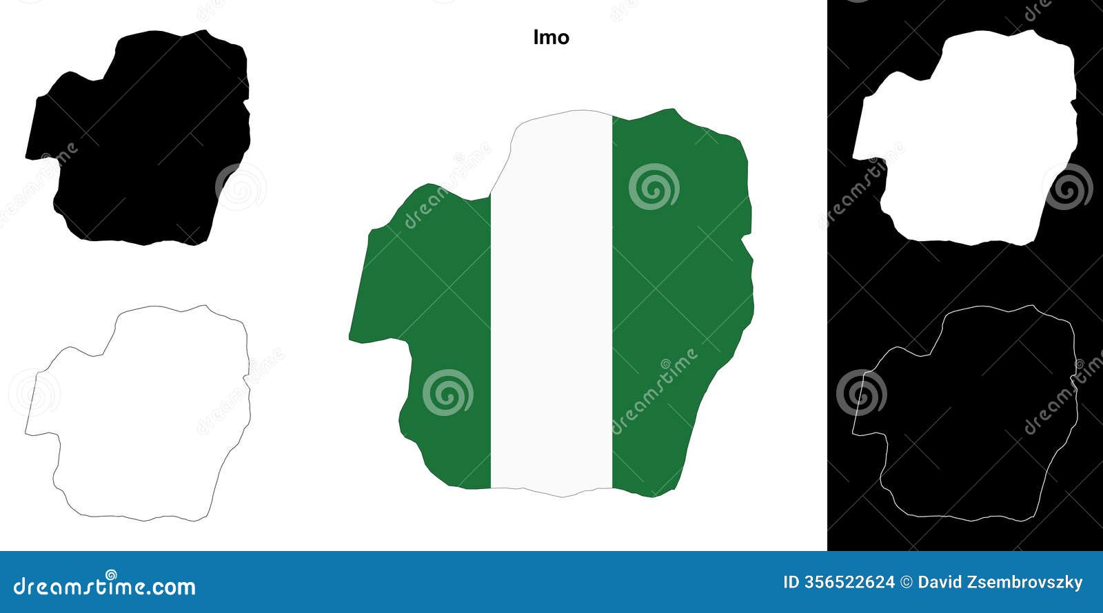 Imo outline map stock vector. Illustration of contour - 356522624