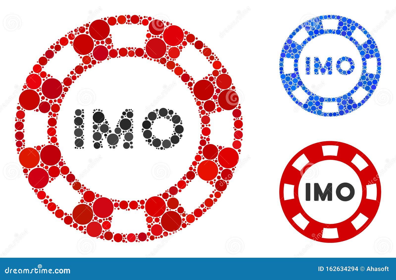 IMO Token Composition Icon of Circles Stock Illustration - Illustration ...