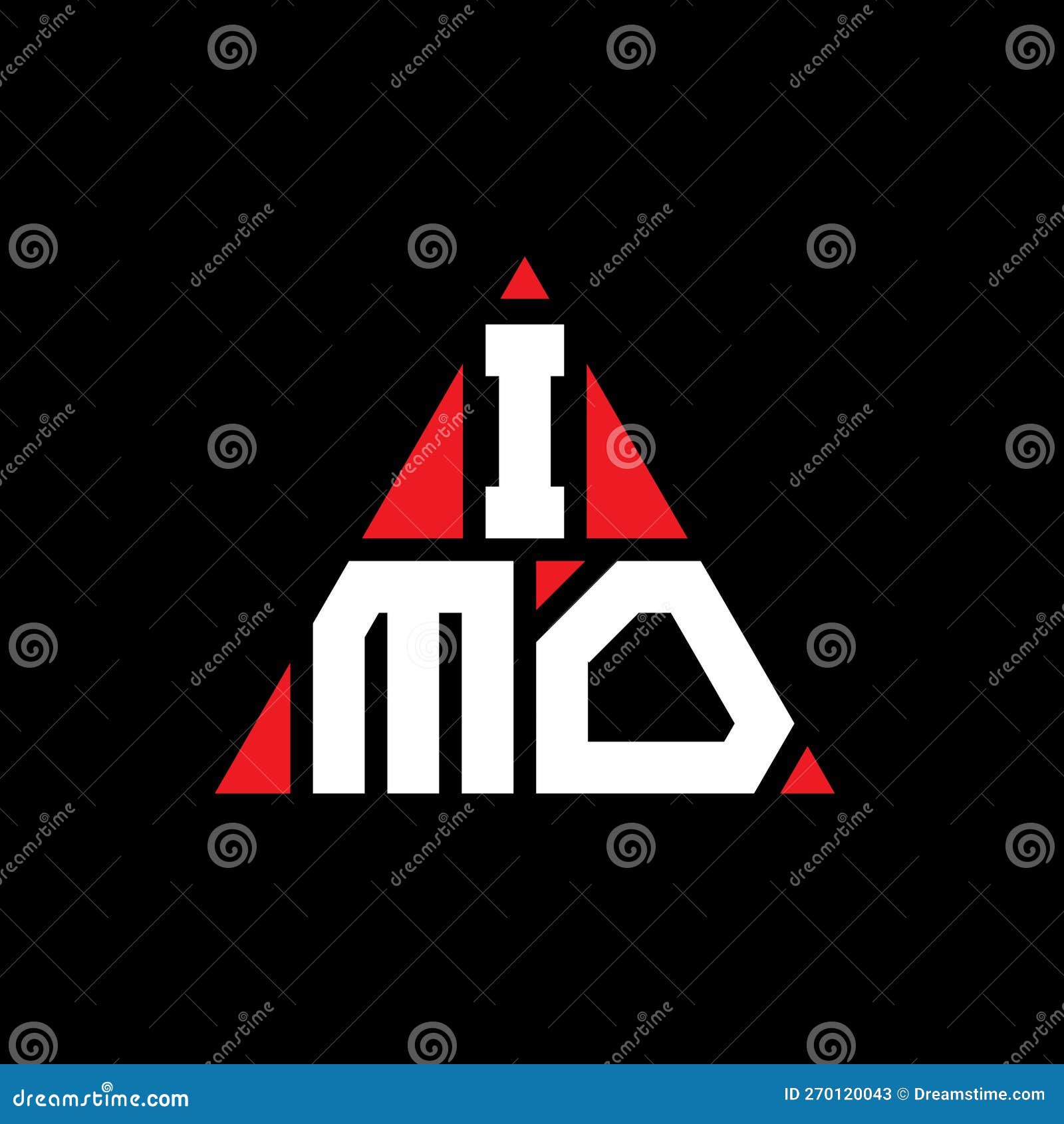 IMO Triangle Letter Logo Design with Triangle Shape. IMO Triangle Logo ...