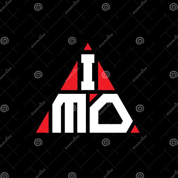 IMO Triangle Letter Logo Design with Triangle Shape. IMO Triangle Logo ...
