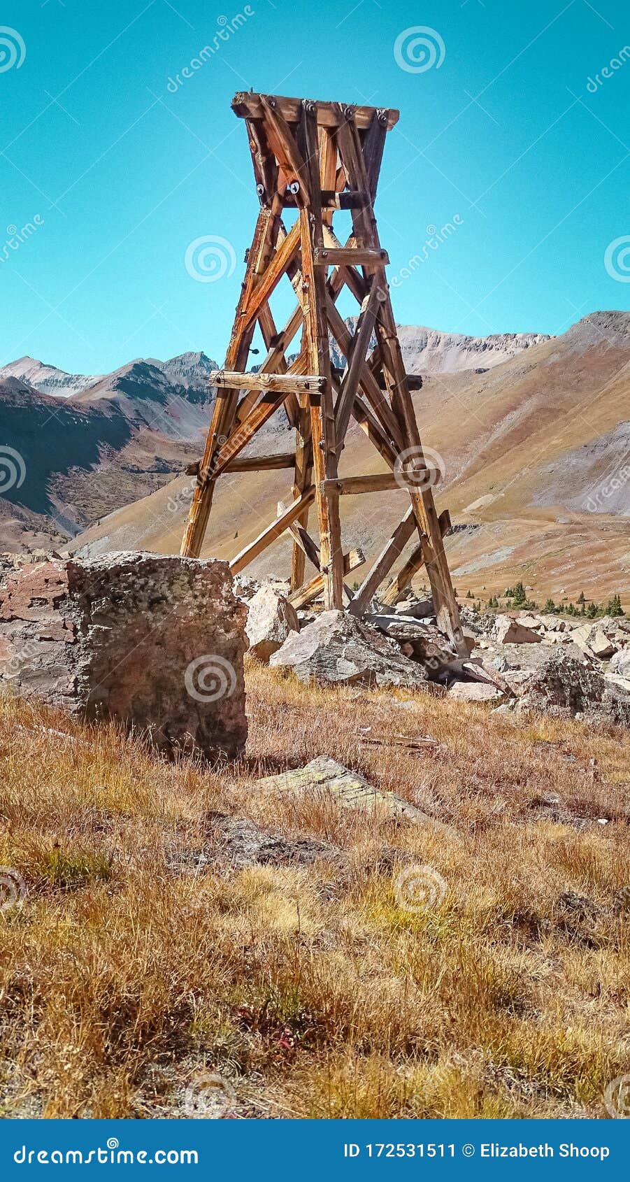 Old Mining Structures Royalty-Free Stock Photography | CartoonDealer ...