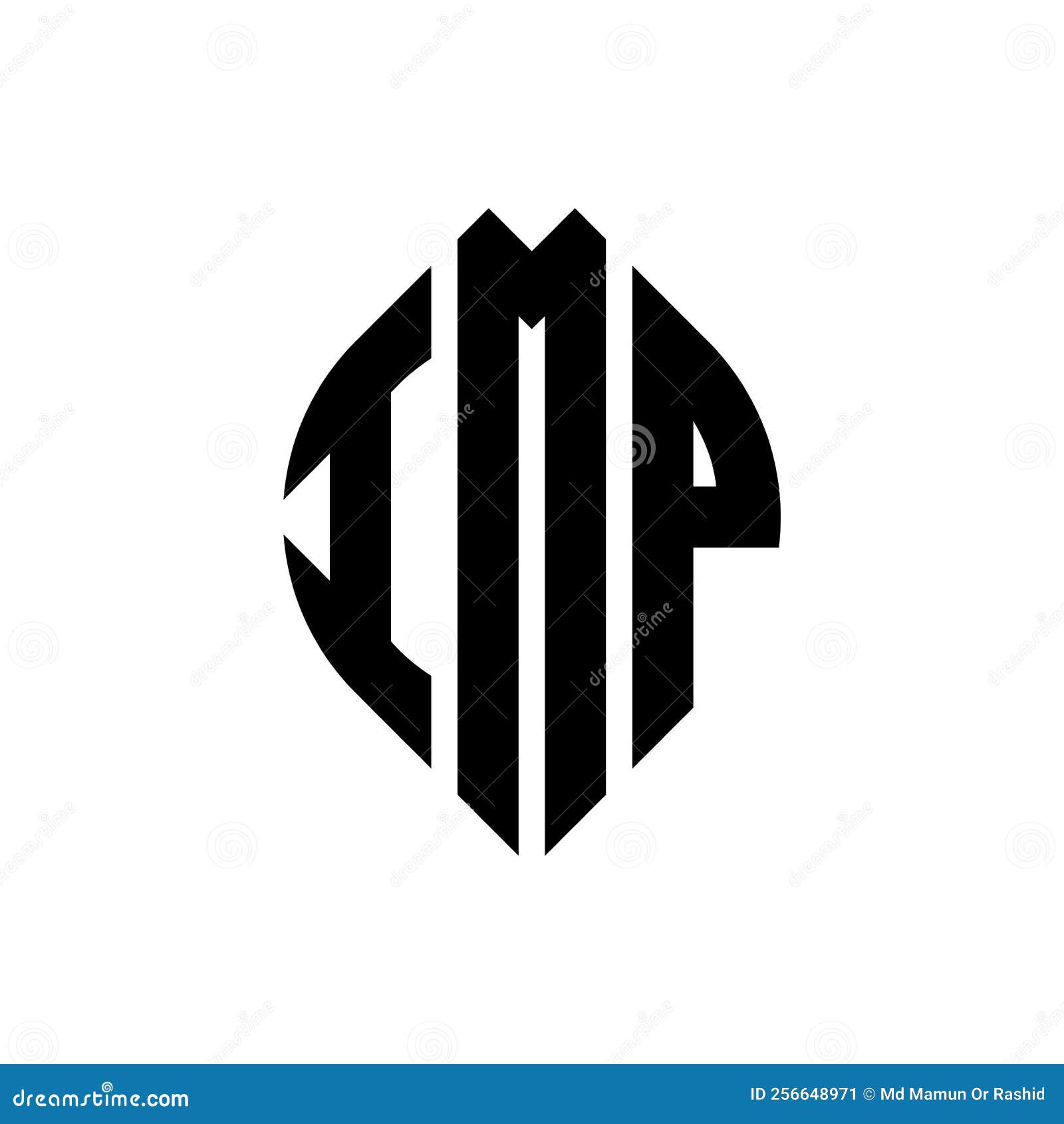 IMP Circle Letter Logo Design with Circle and Ellipse Shape. IMP ...