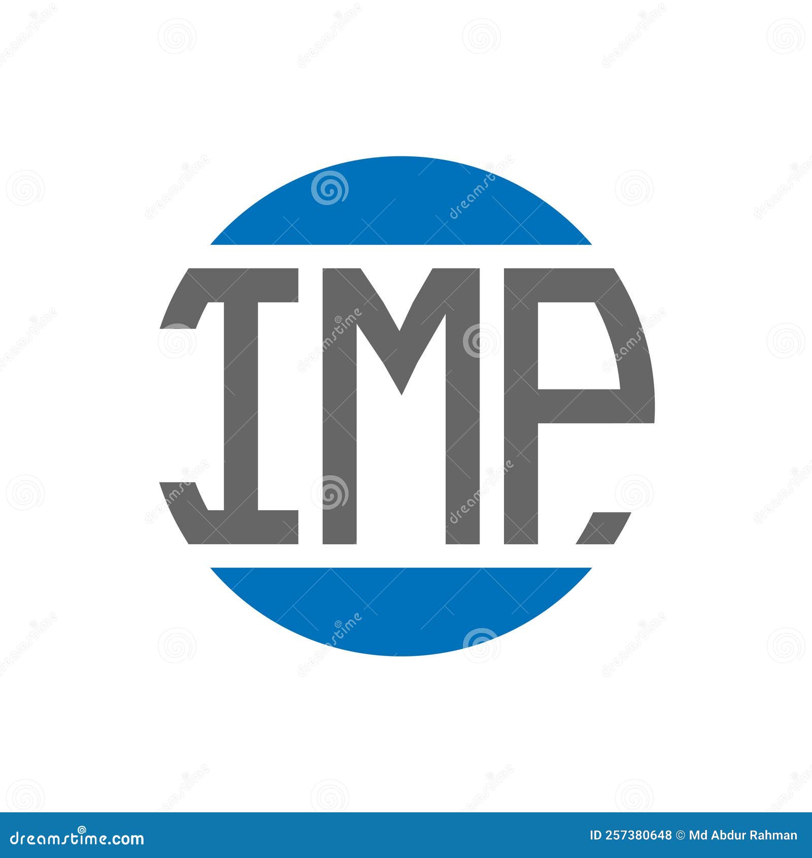 IMP Letter Logo Design on White Background. IMP Creative Initials ...