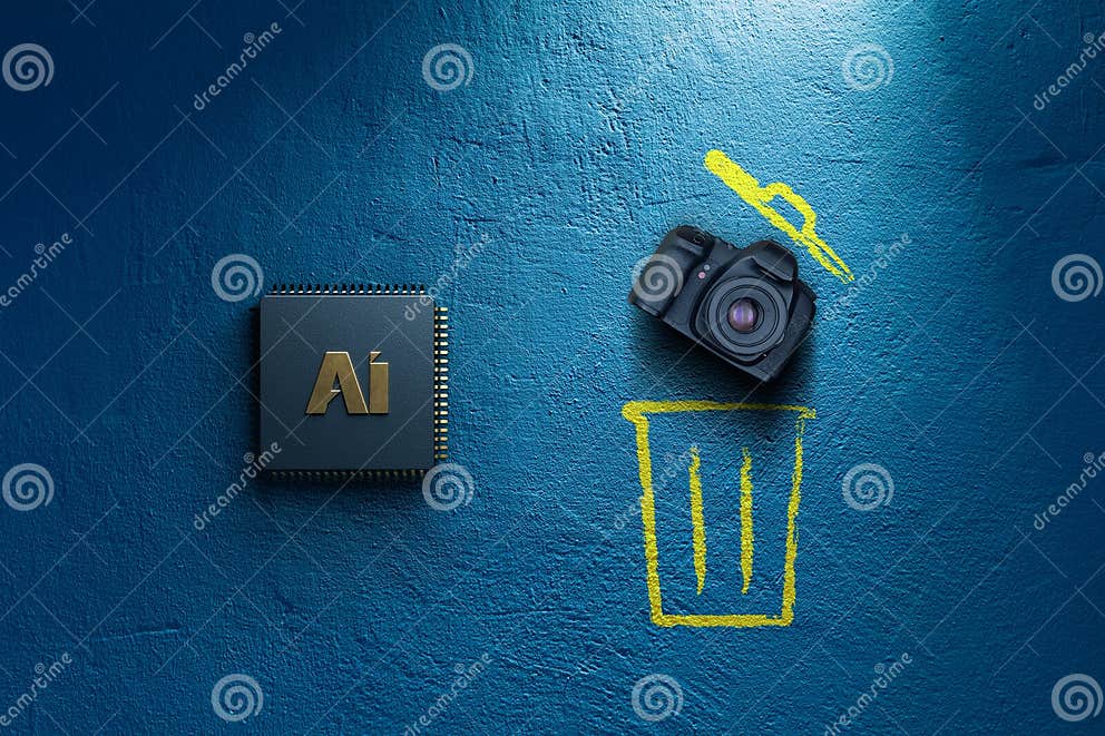 Impact of AI on Photographers and Their Work and Workflow Stock Image - Image of trend, replace ...