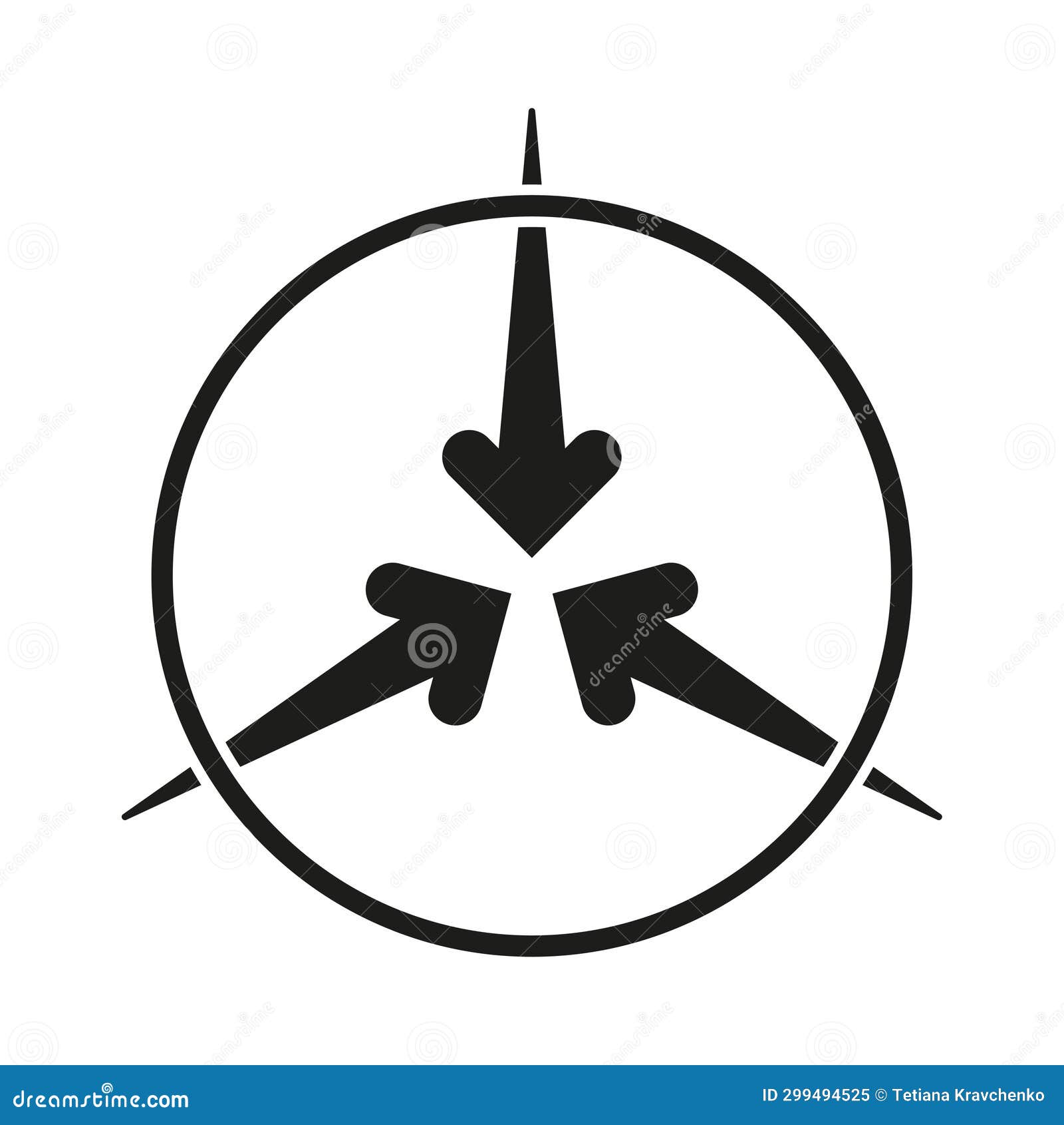 Impact Arrows Icon. Vector Illustration. EPS 10 Stock Illustration ...