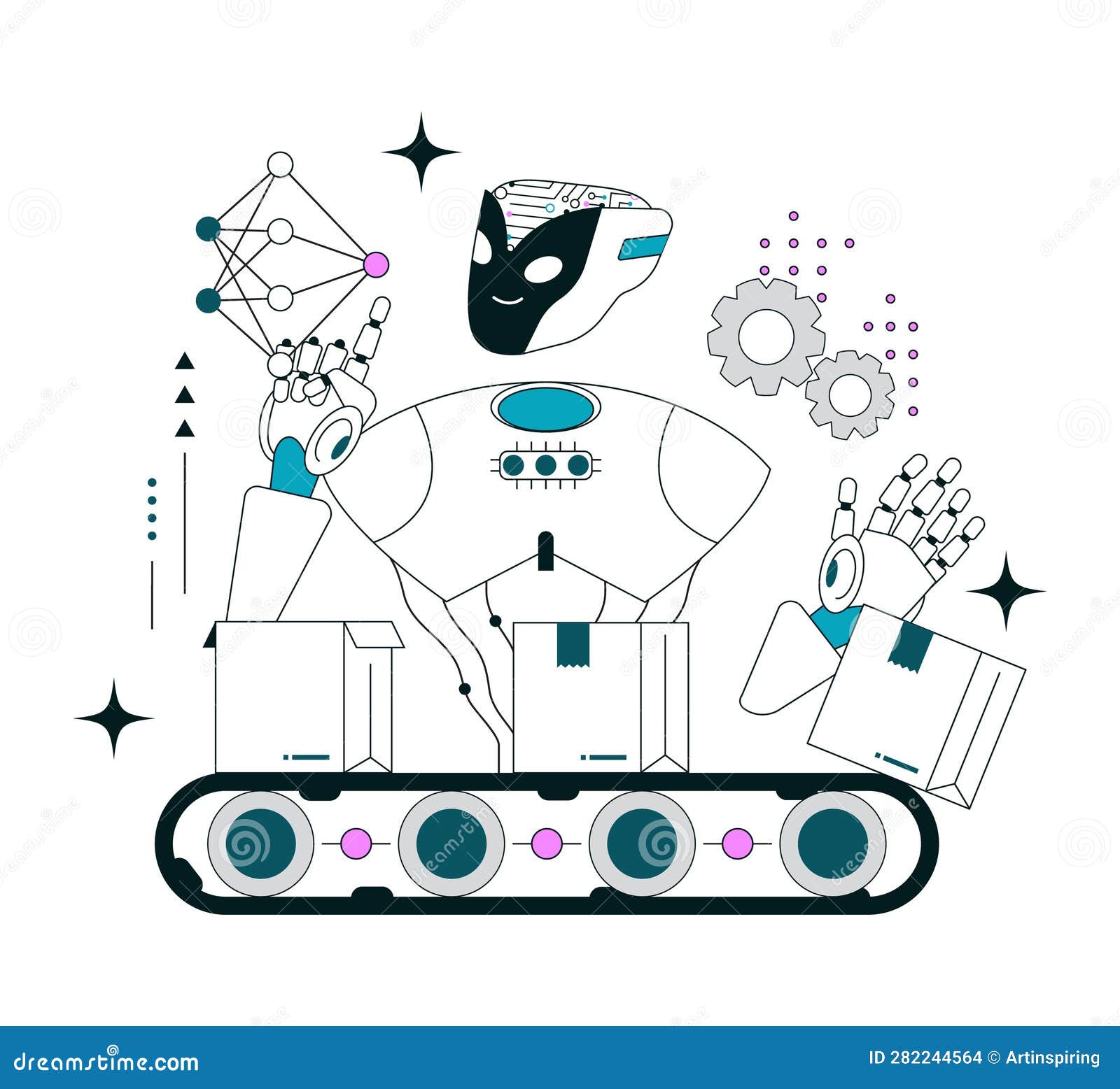 Impact of Artificial Intelligence on Business. AI-powered Production ...