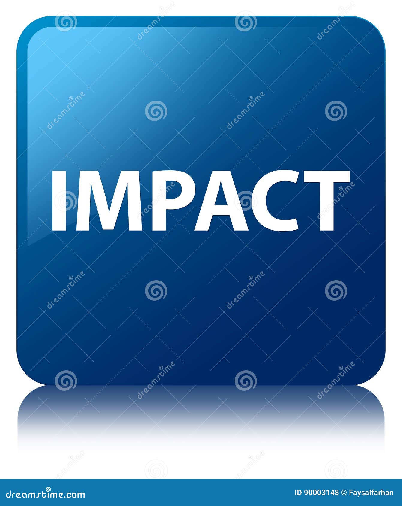 Impact blue square button stock illustration. Illustration of collision ...