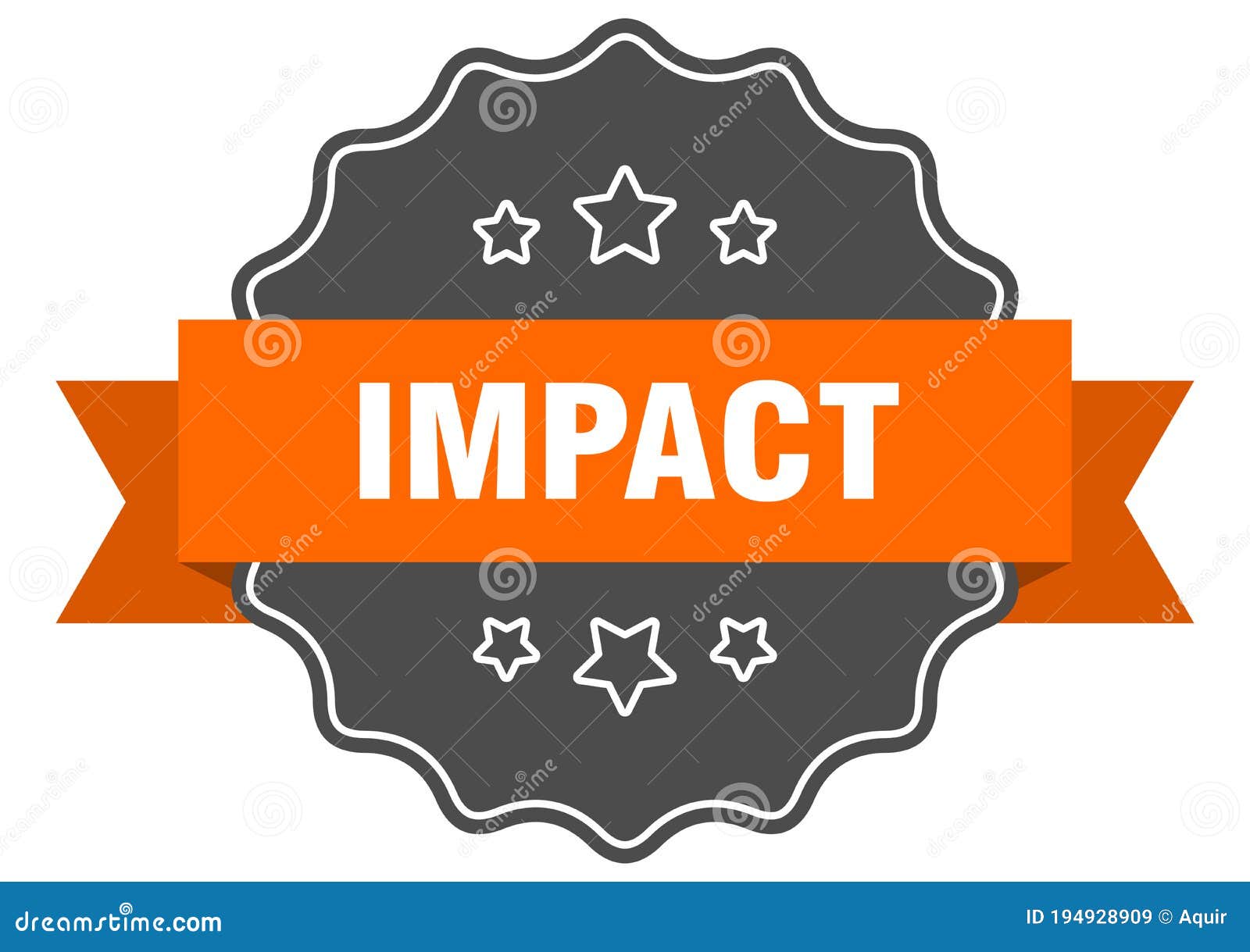 Impact label stock vector. Illustration of vignette - 194928909