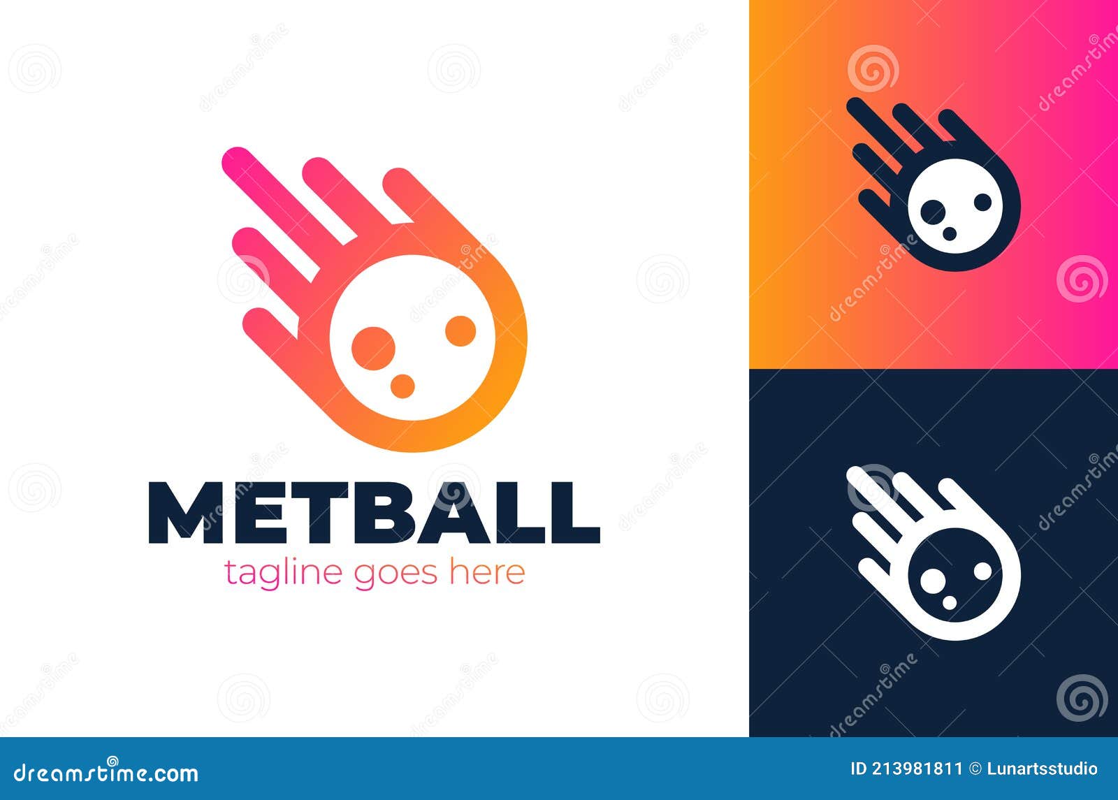 Impact Meteor Logo with Tail Vector Icon Illustration. Meteor Logo ...