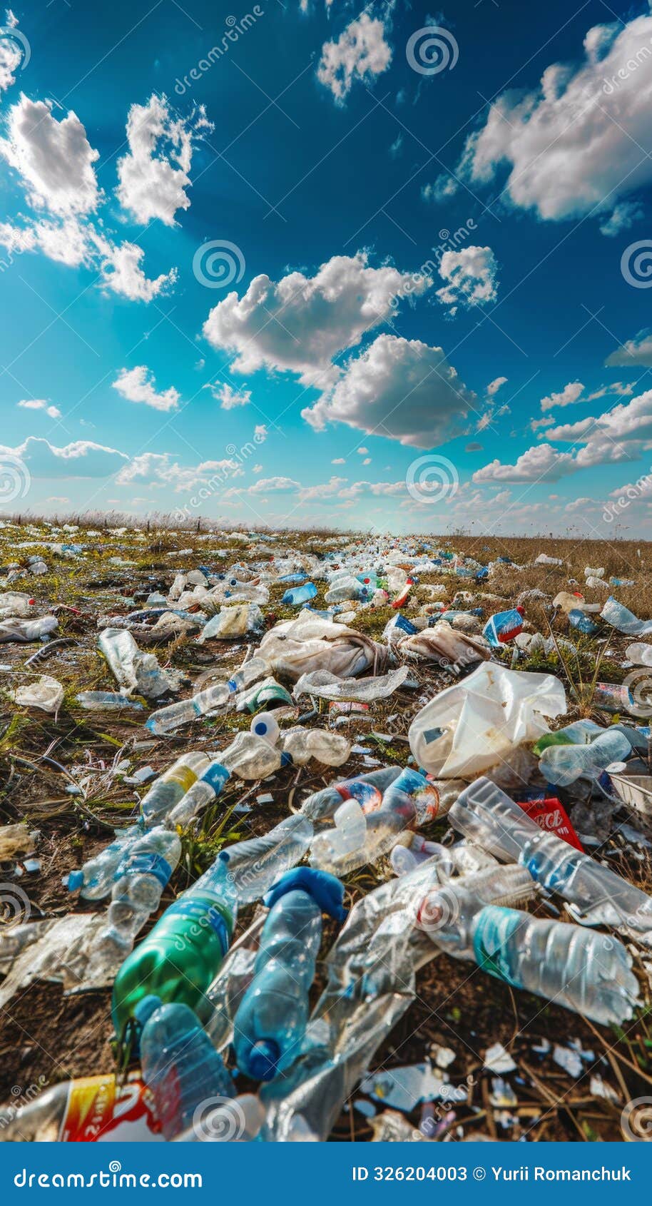 Impact of Plastic Waste in Nature, Illustrating the Consequences of ...