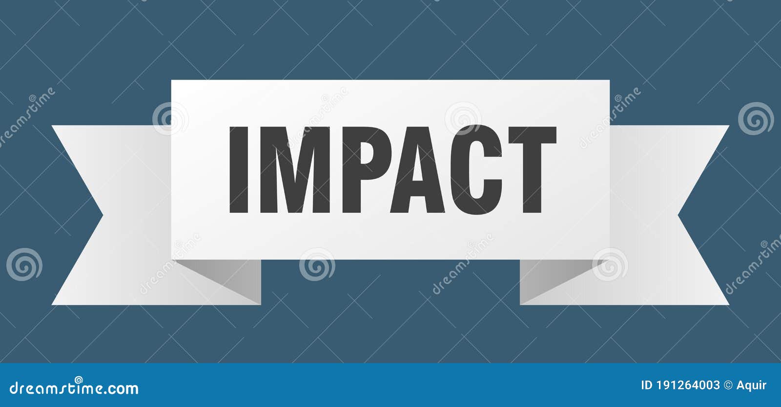 Impact ribbon. stock vector. Illustration of white, vignette - 191264003