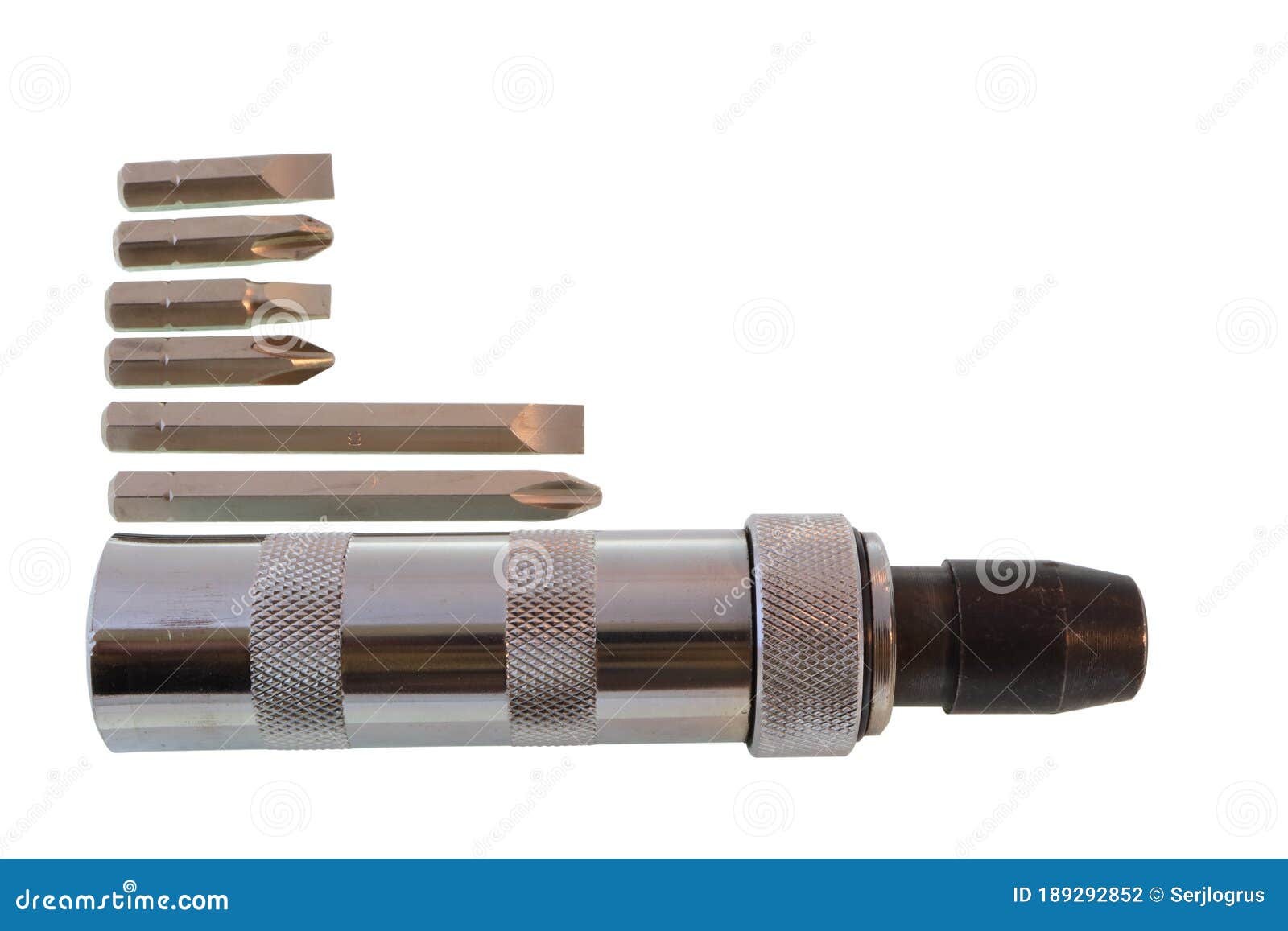 Impact Screwdriver for Heavy Threaded Connections. Isolated Image Stock ...