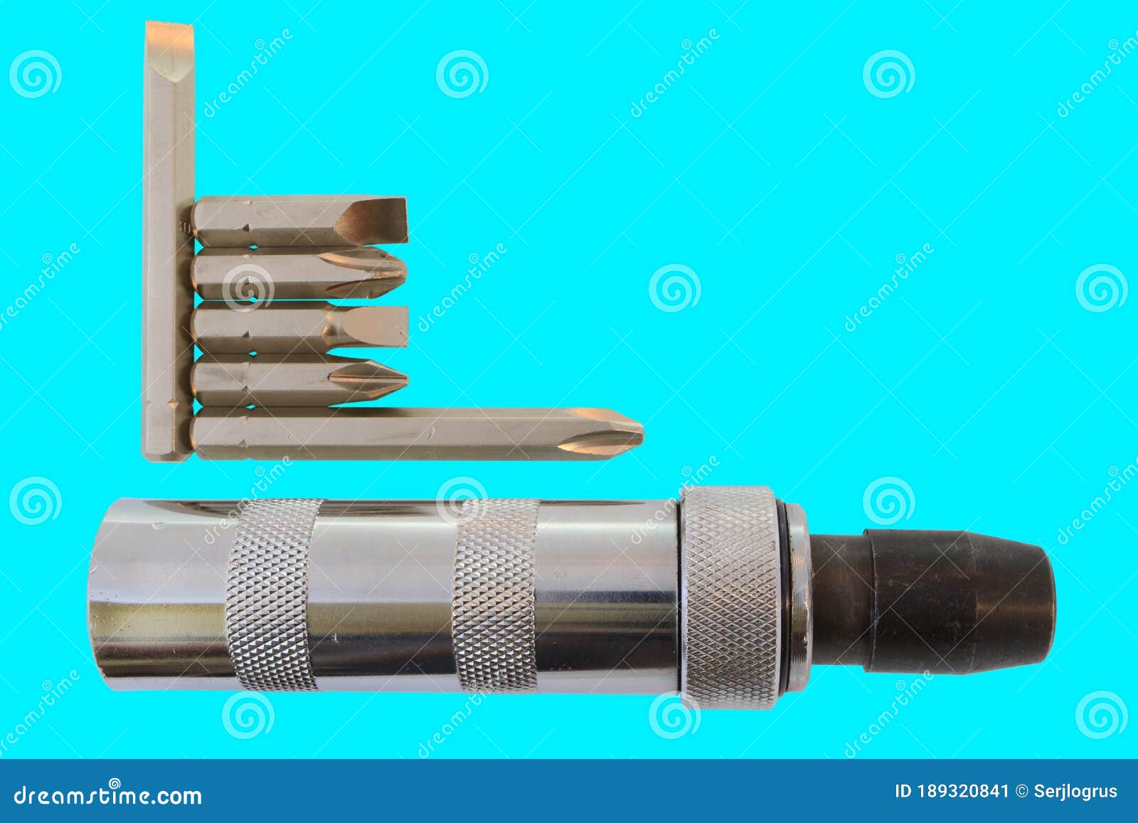 Impact Screwdriver for Heavy Threaded Connections. Isolated Image Stock ...