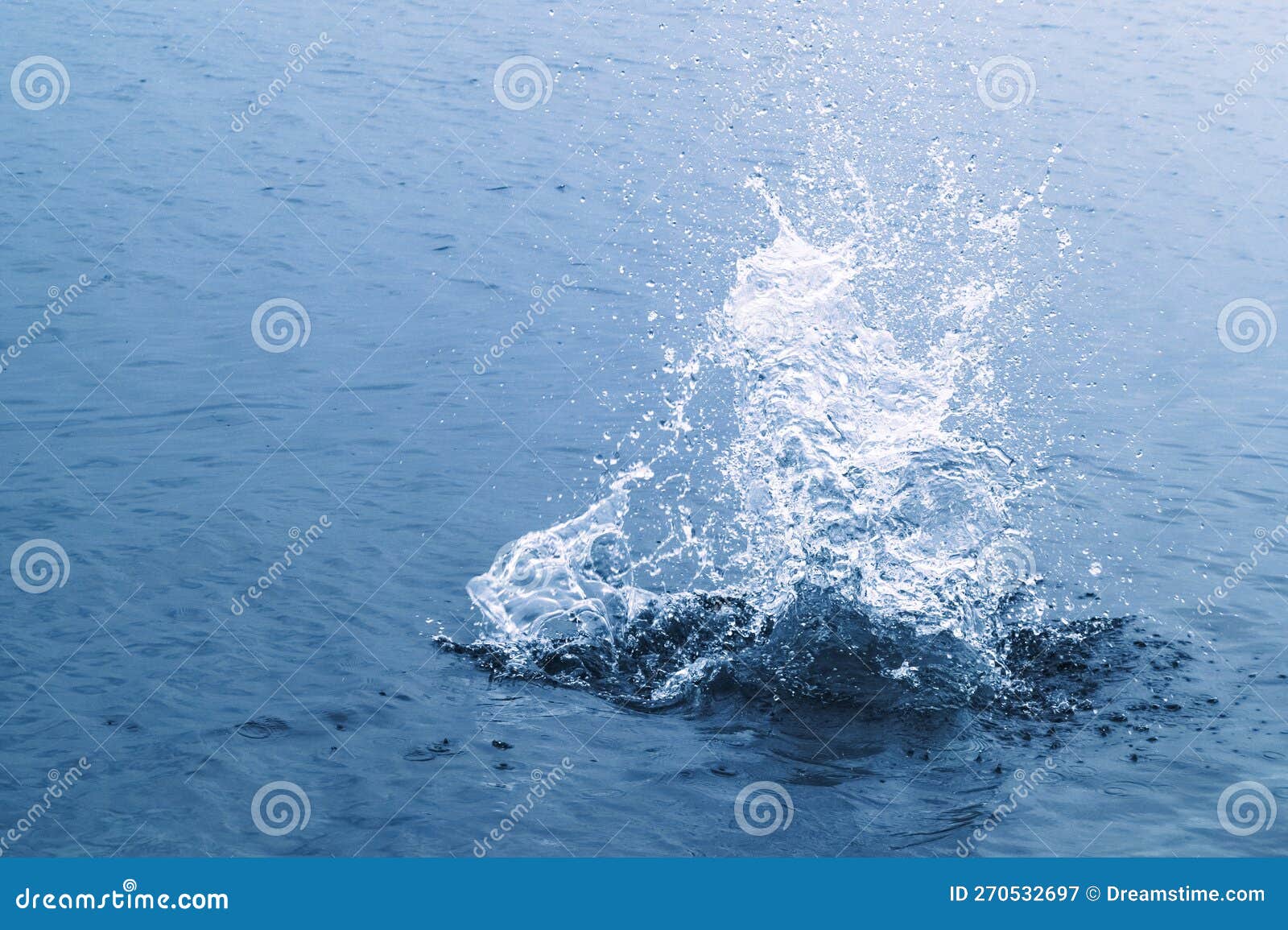 Impact Splash on Water Surface Stock Image - Image of splash, pattern ...