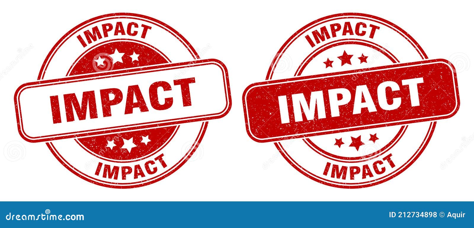 Impact Stamp. Impact Label. Round Grunge Sign Stock Vector ...