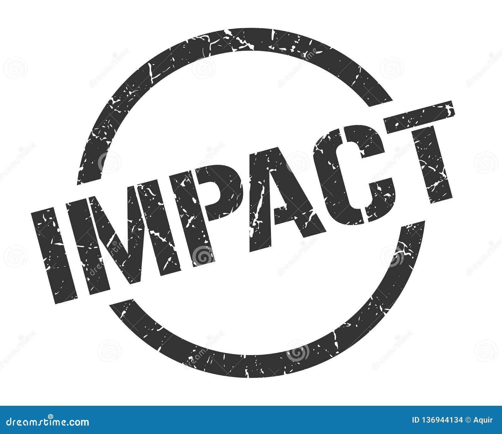 Impact stamp stock vector. Illustration of retro, grungy - 136944134