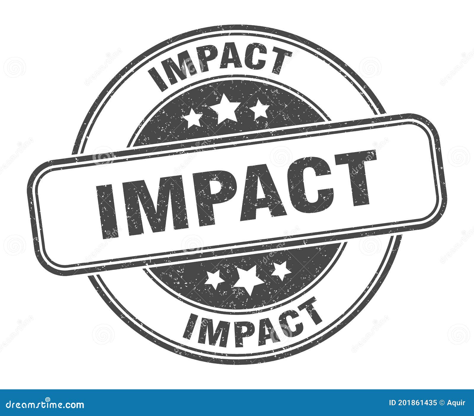 Impact Stamp. Impact Round Grunge Sign Stock Vector - Illustration of ...