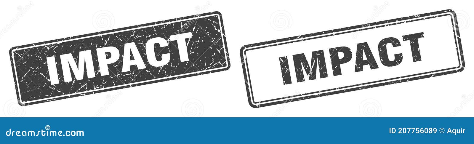 Impact Stamp Set. Impact Square Grunge Sign Stock Vector - Illustration ...