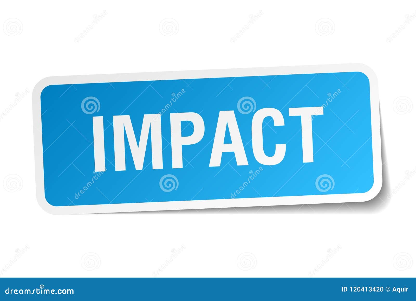 Impact sticker stock vector. Illustration of vector - 120413420