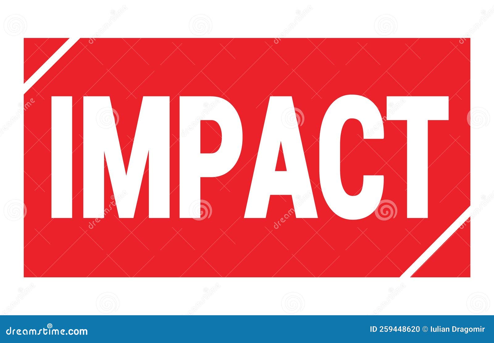 IMPACT Text Written on Red Stamp Sign Stock Illustration - Illustration ...