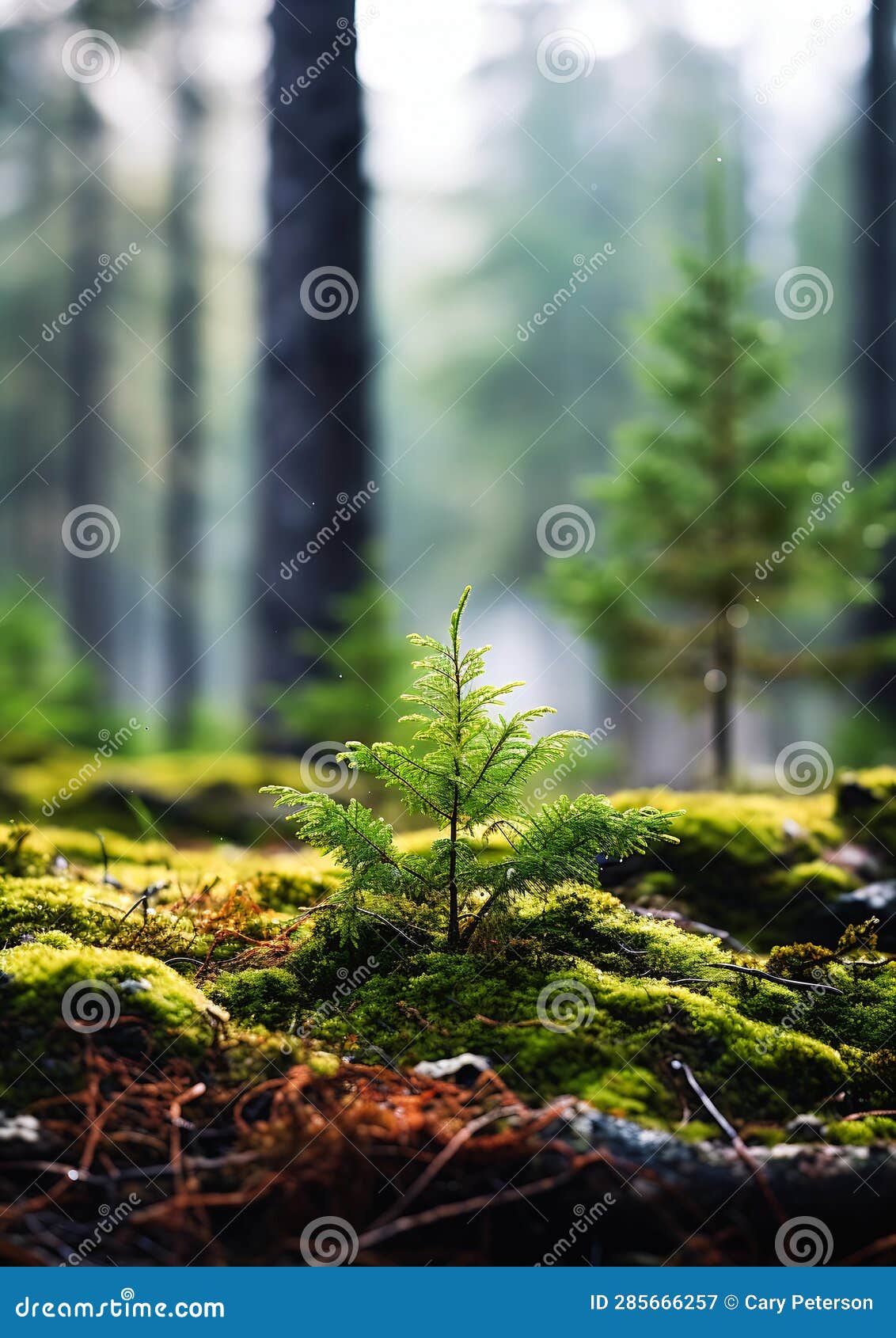 The Impact of Wet Climates on Small Trees in Mossy Forests Stock ...