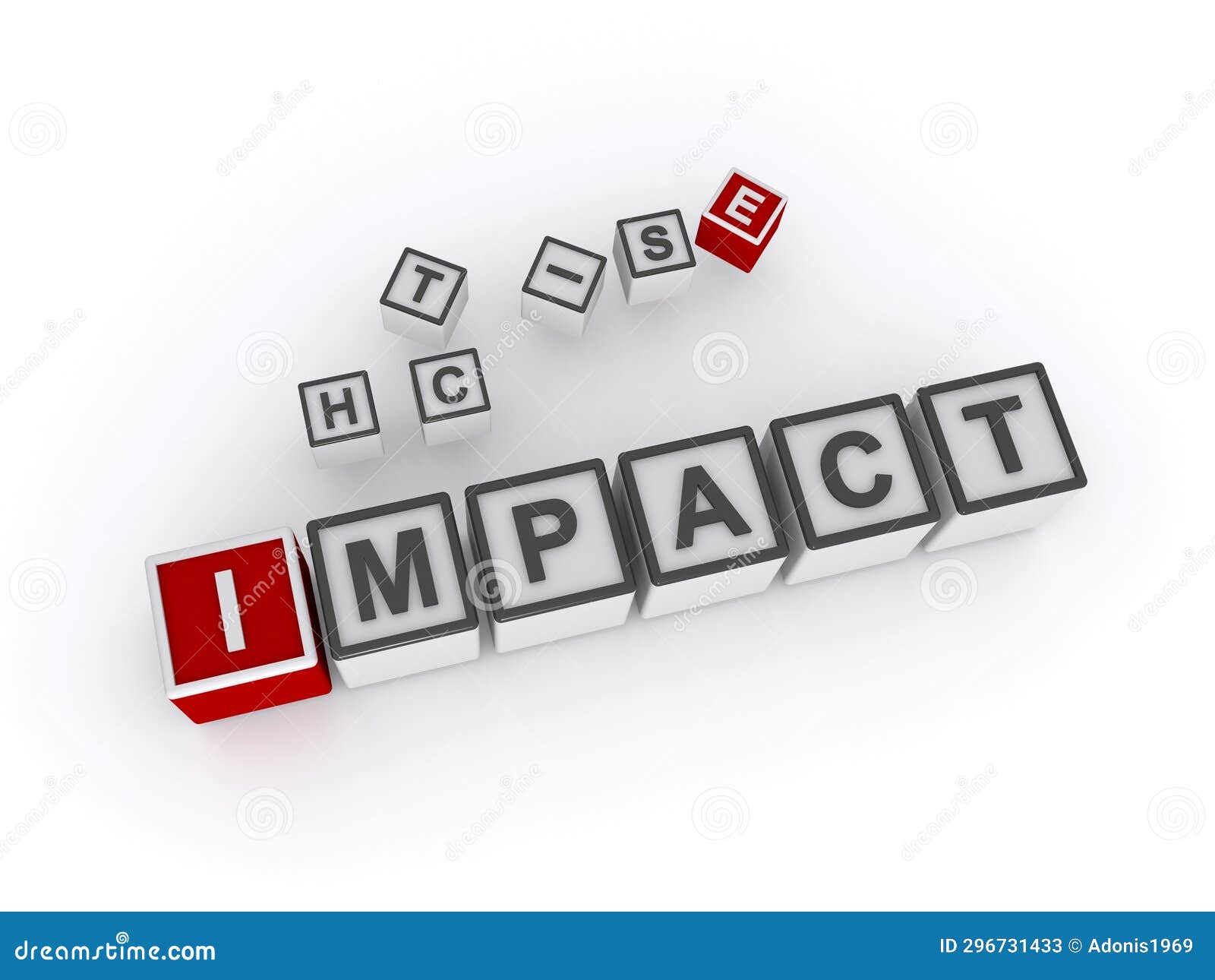 IMPACT Word Block On Wooden Signage Over Soft Focus Background Royalty ...