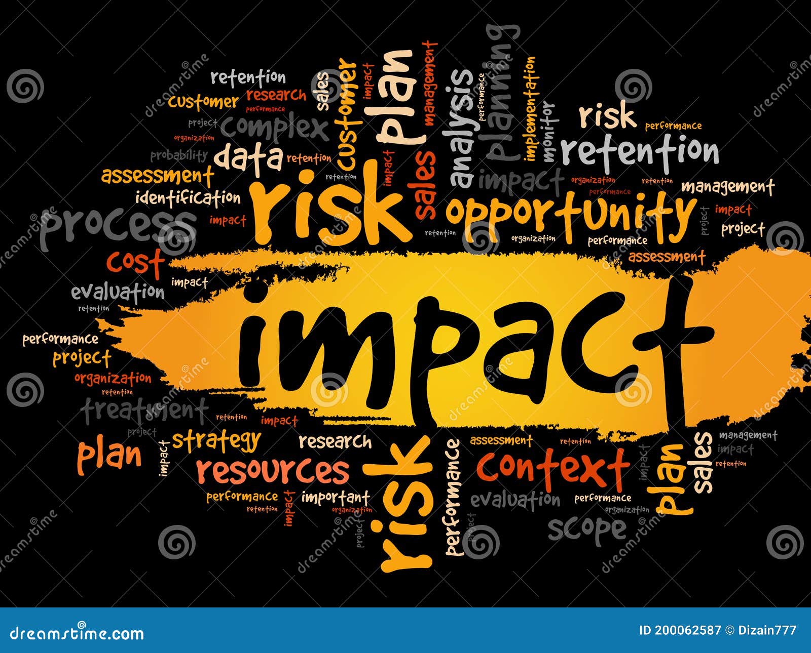 Impact Word Cloud Stock Illustration Illustration Of Knowledge 200062587