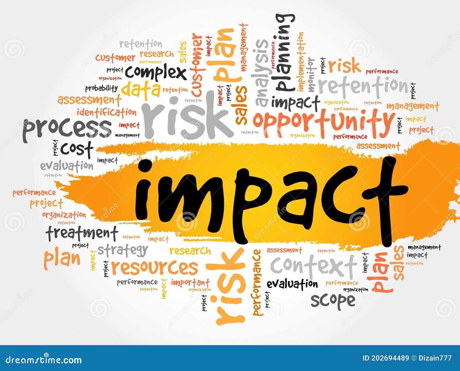 Impact Word Cloud Stock Illustration Illustration Of Opportunity