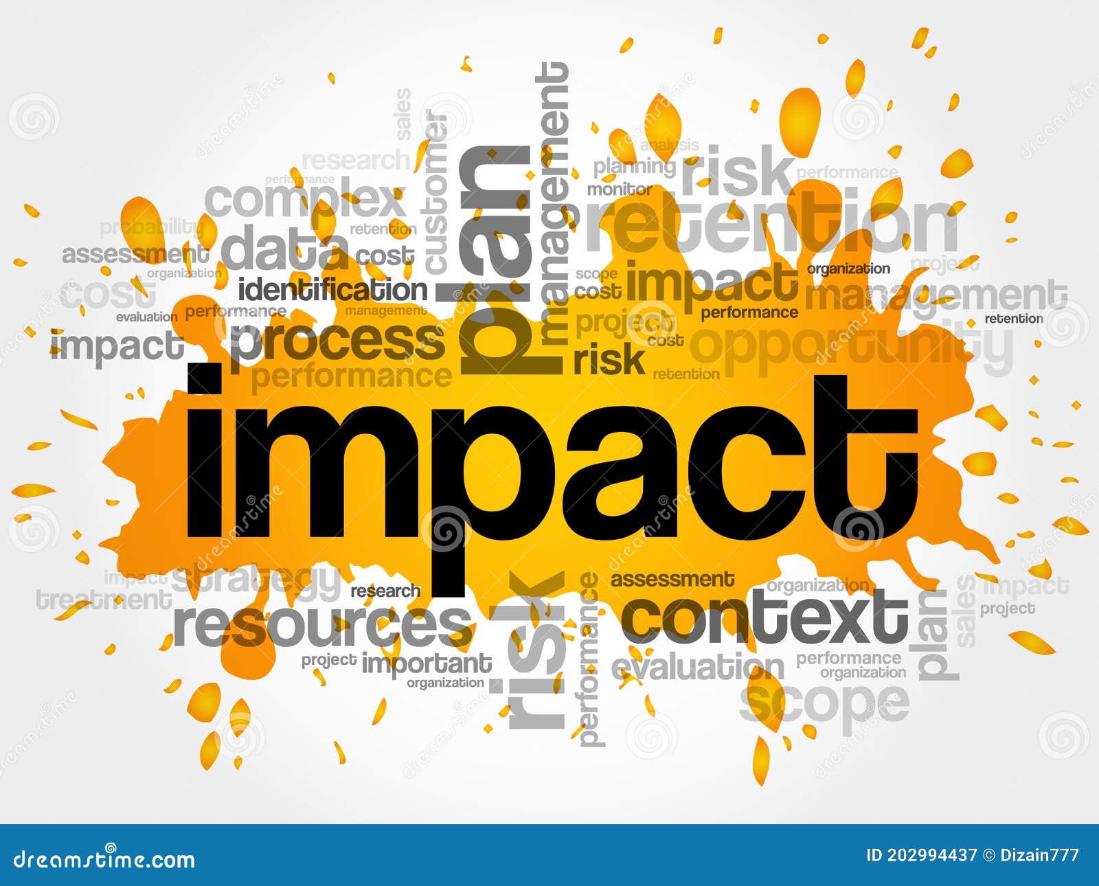 Impact Word Cloud Stock Illustration Illustration Of Objective 202994437